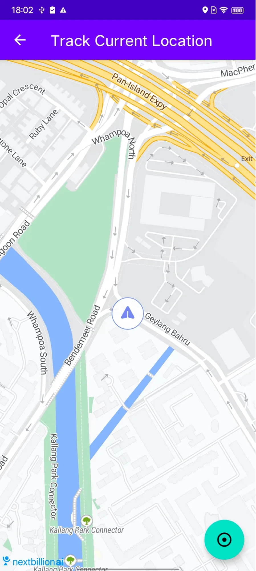 Nextbillion.ai | Track current location on NavNextbillionMap